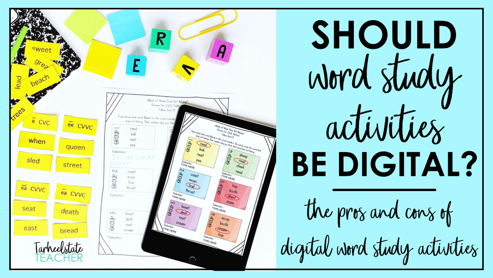 Digital Word Study Pros and Cons — Tarheelstate Teacher