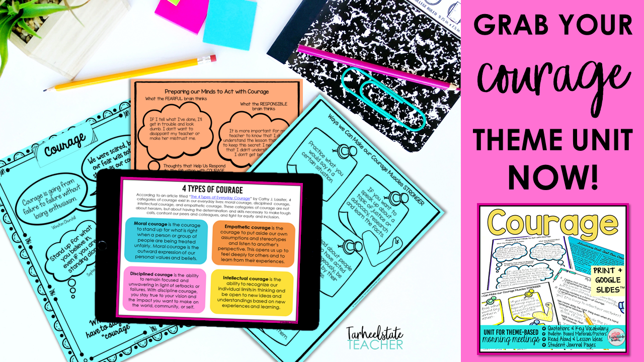 Character Education SEL Courage Activity for Students — Tarheelstate ...
