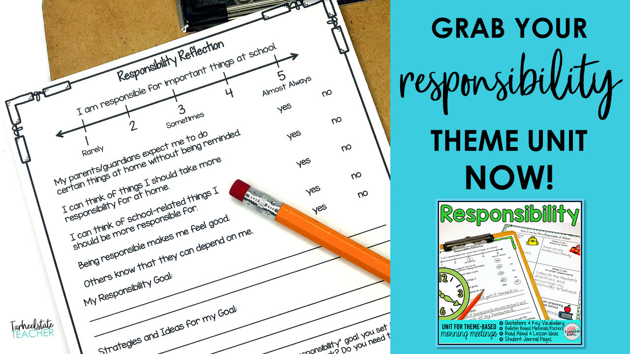 Teaching Students to be Responsible and Accountable — Tarheelstate Teacher