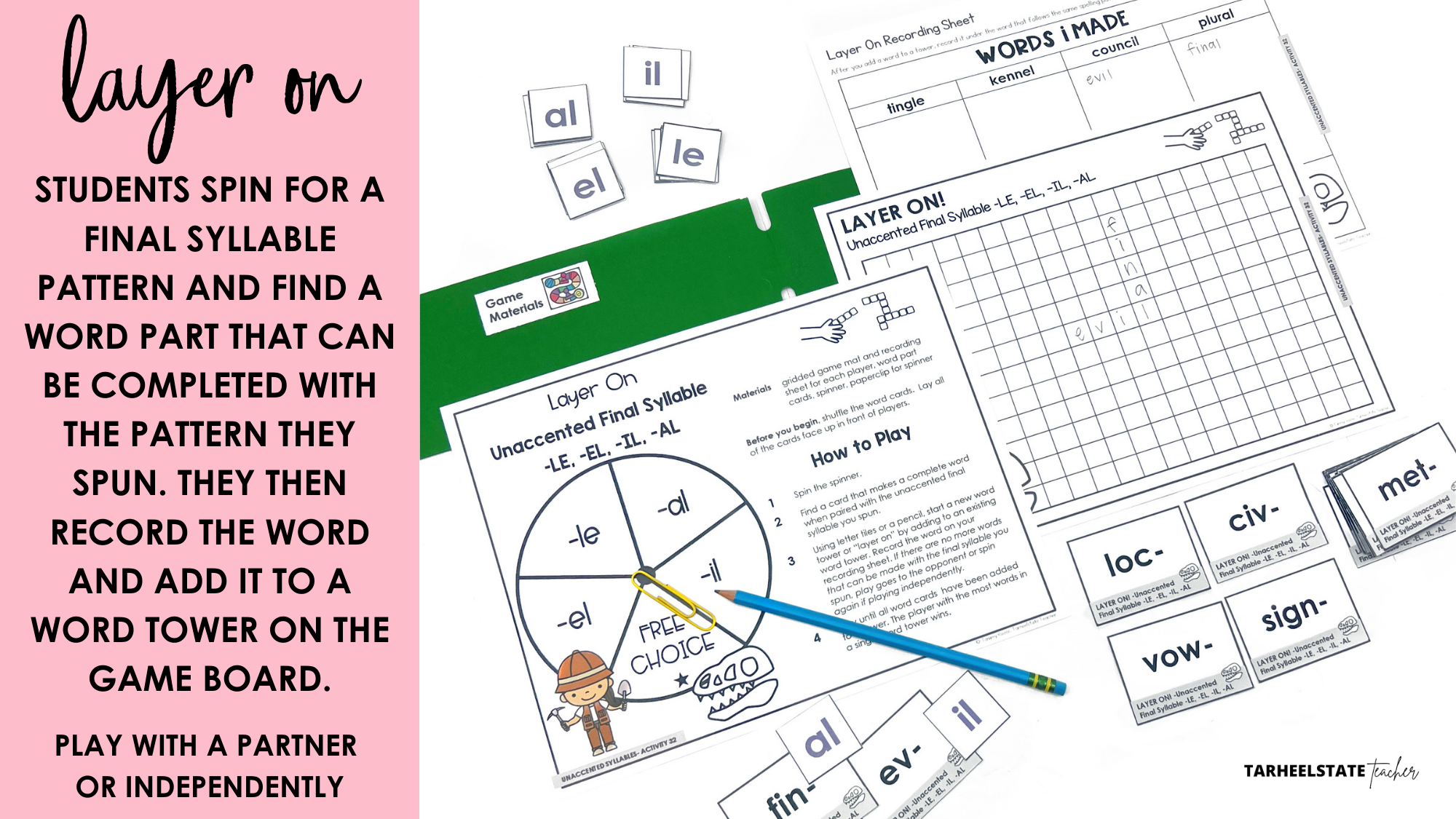 Teaching Unaccented Syllables — Tarheelstate Teacher