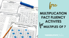 Multiplication Facts Activities: Number Sense Intervention Tasks ...