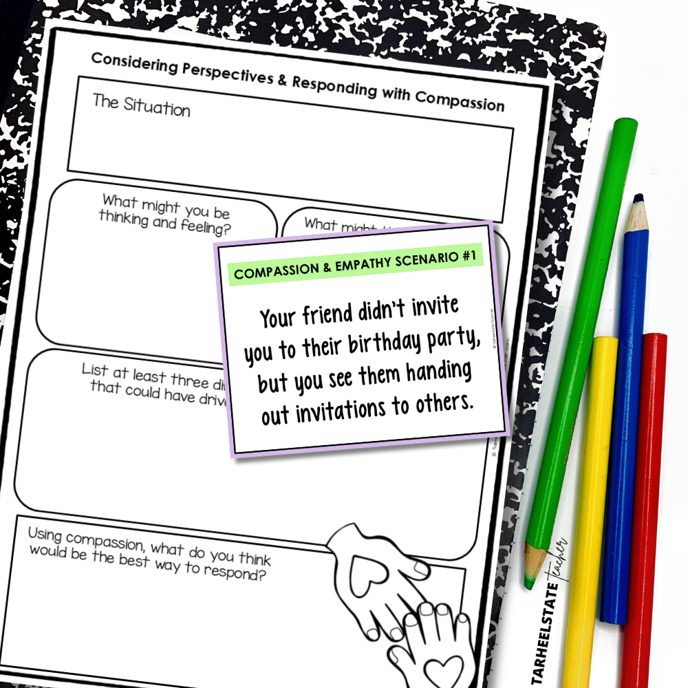 Perspective Taking and Empathy Scenarios for Teaching About Compassion ...