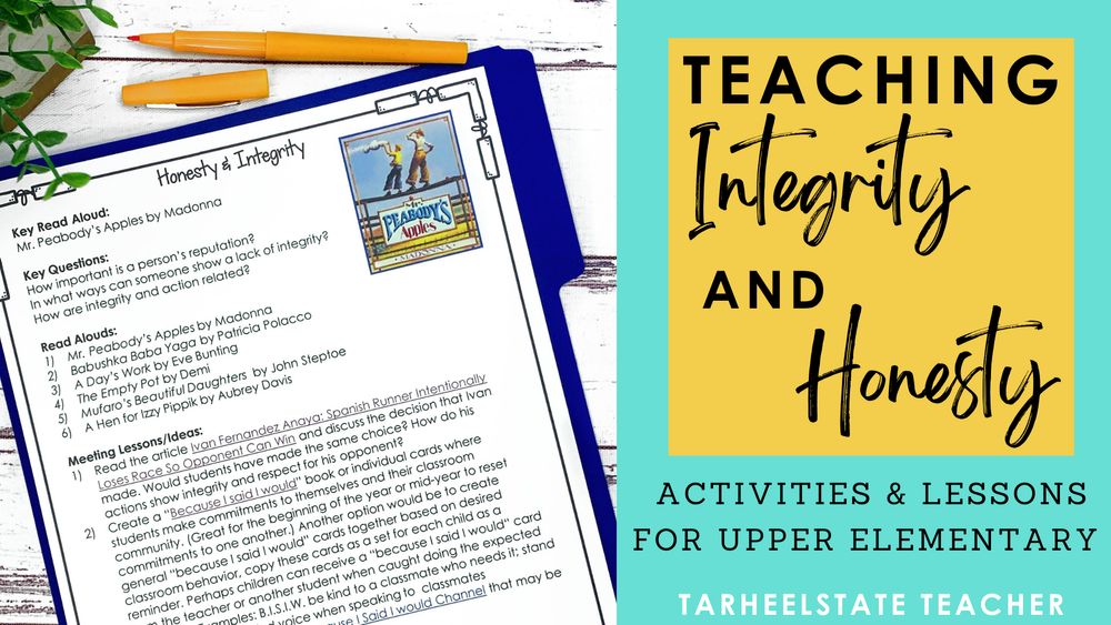Teaching Integrity and Honesty: Activities and Lessons for Upper ...