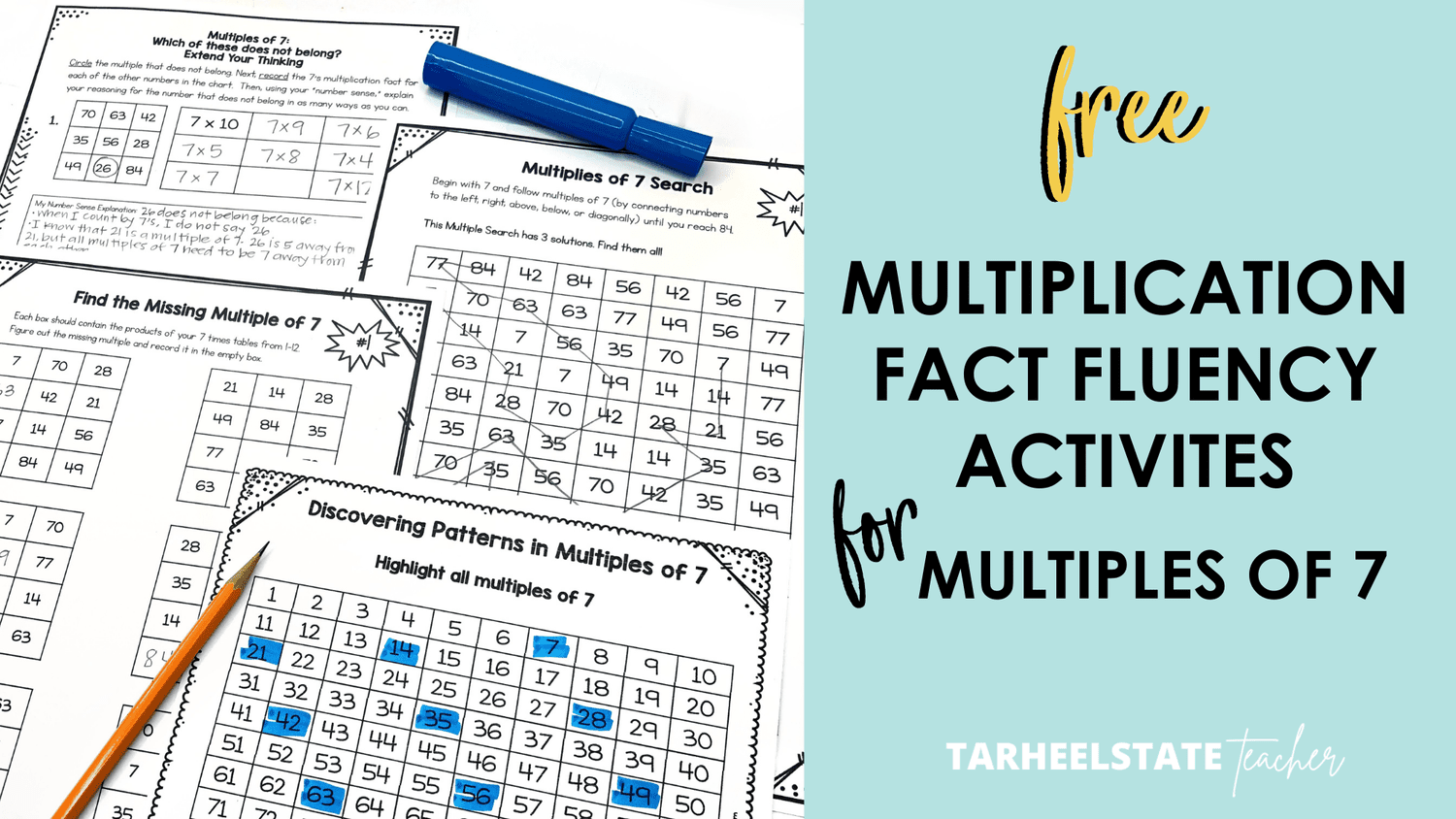 Multiplication Patterns in Times Tables — Tarheelstate Teacher
