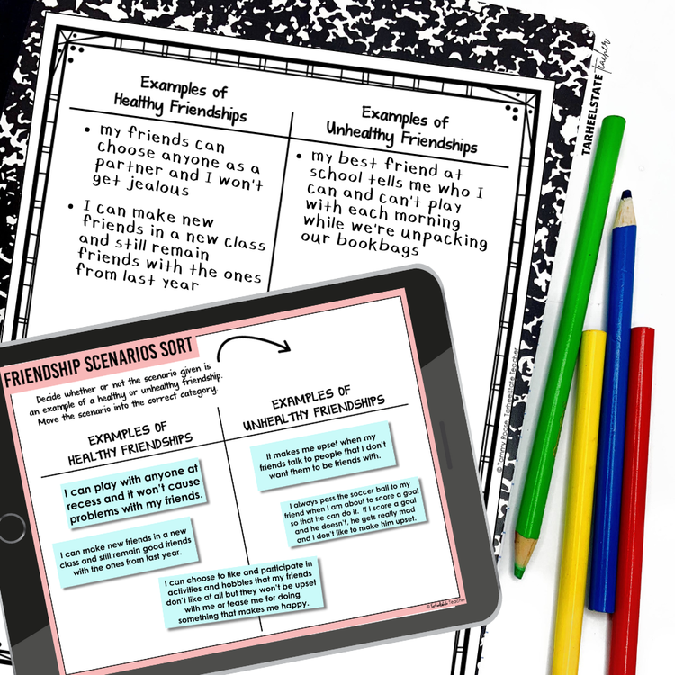 Healthy Friendships vs Unhealthy: Helping Students Recognize the ...