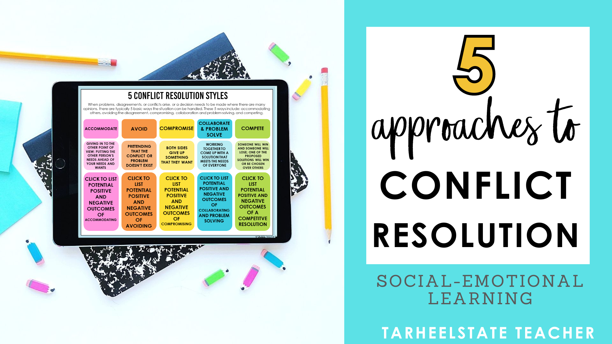 5 Conflict Resolution Styles to Teach Students — Tarheelstate Teacher