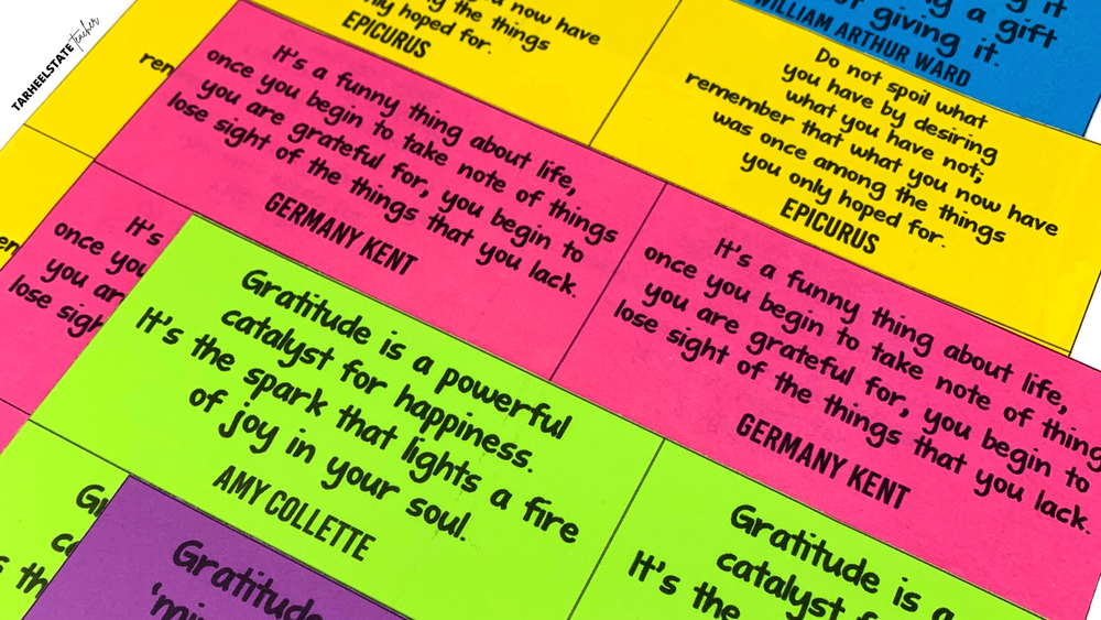 16 Gratitude Activities and Lesson Ideas for Students — Tarheelstate ...
