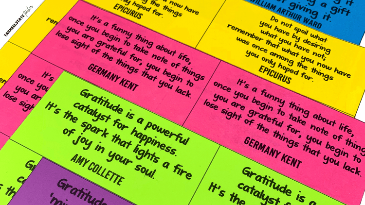 16 Gratitude Activities and Lesson Ideas for Students — Tarheelstate ...