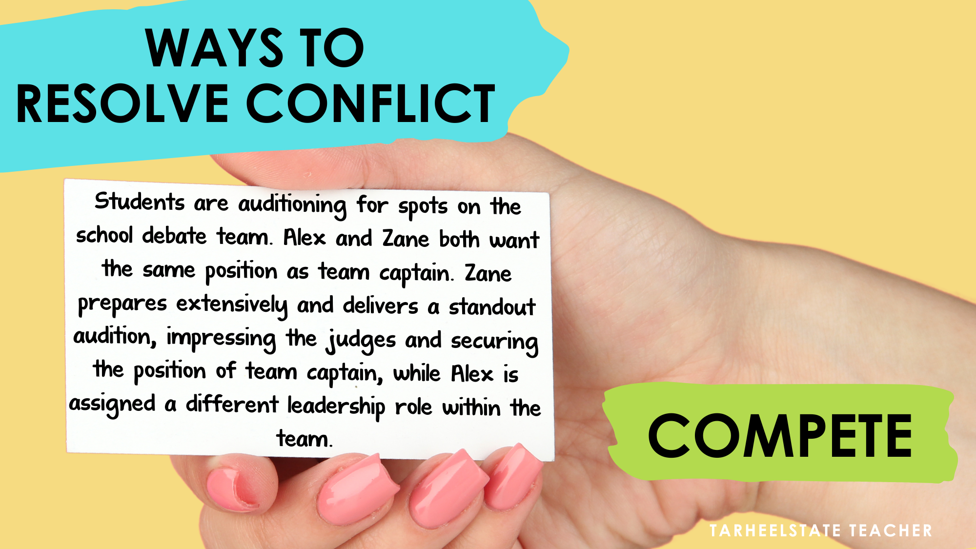 5 Conflict Resolution Styles to Teach Students — Tarheelstate Teacher