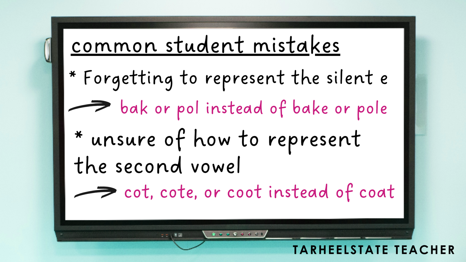 Teaching Long Vowel Sounds - Within Word Pattern Spellers ...