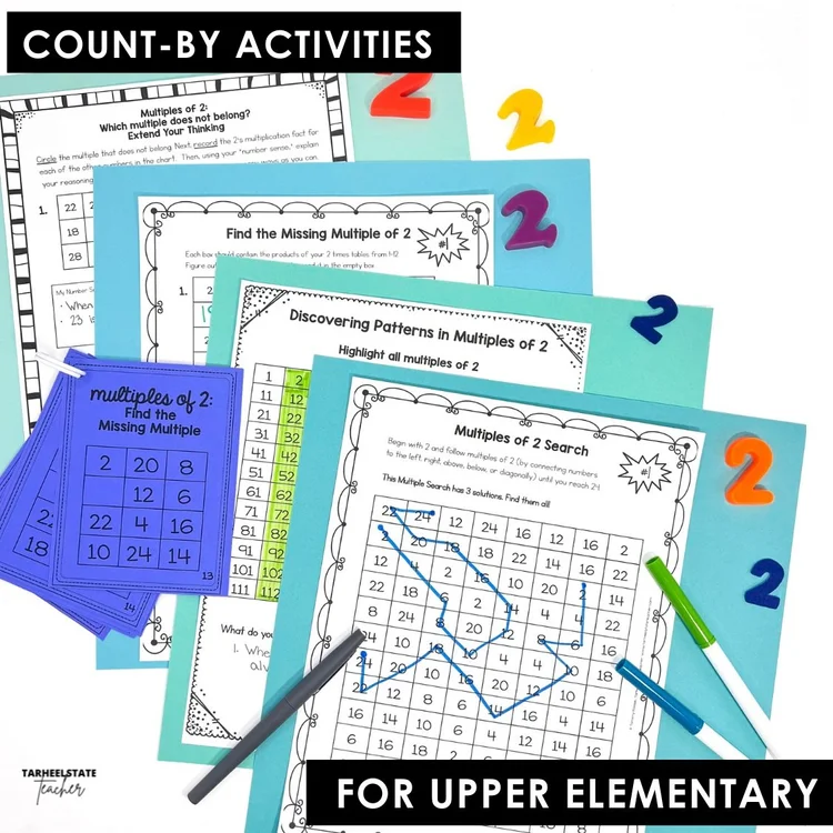 Multiplication Facts Activities: Number Sense Intervention Tasks ...