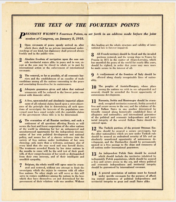 The Fourteen Points: Woodrow Wilson's Blueprint for Peace — Woodrow Wilson