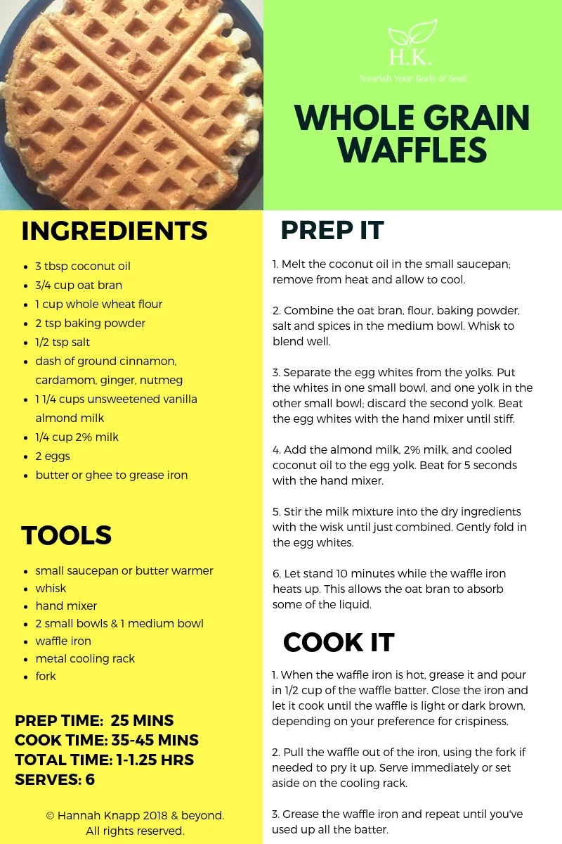 Whole Grain Waffles — Hannah Knapp