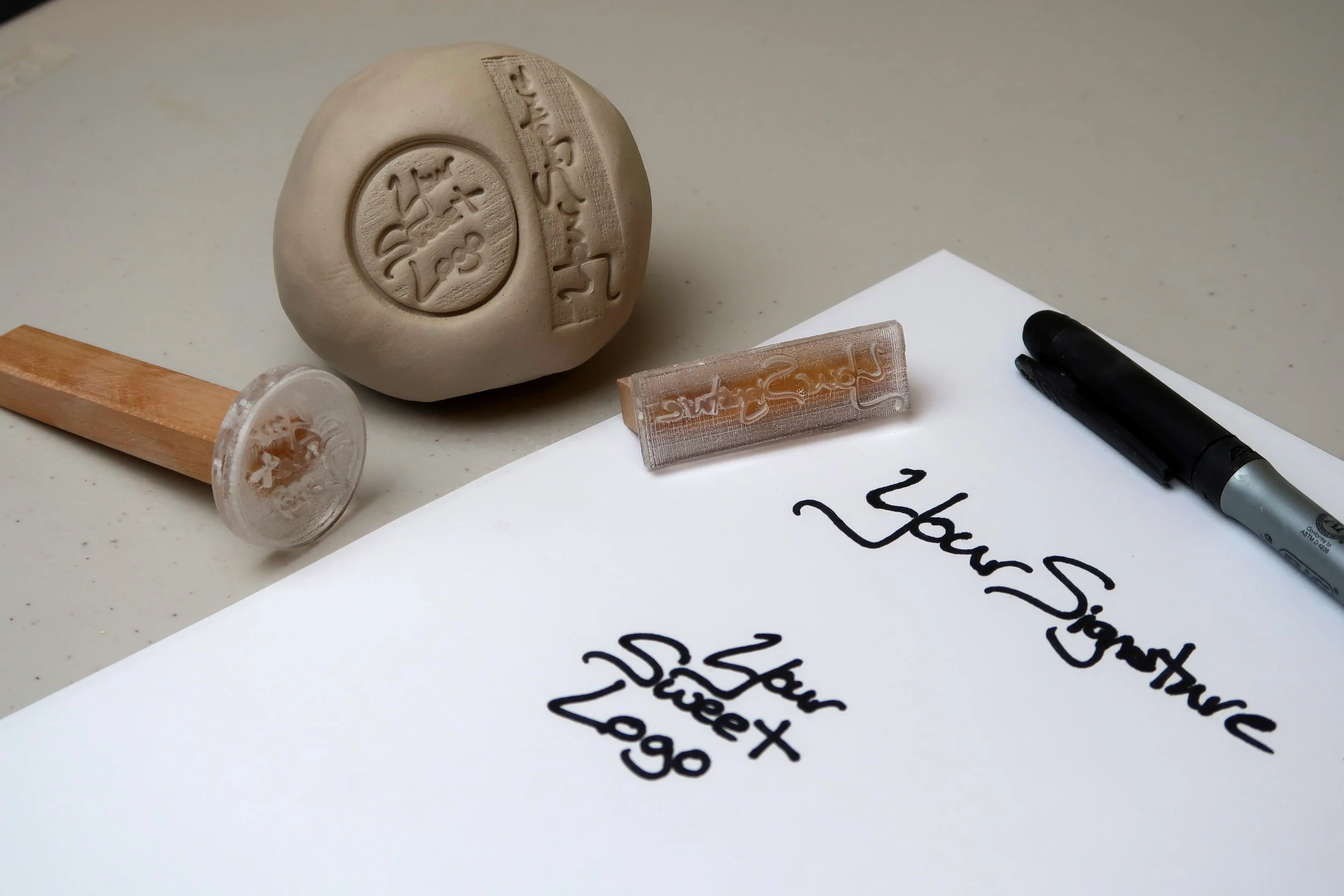 1 Custom Stamp (2 Sizes) — Justin's Makery