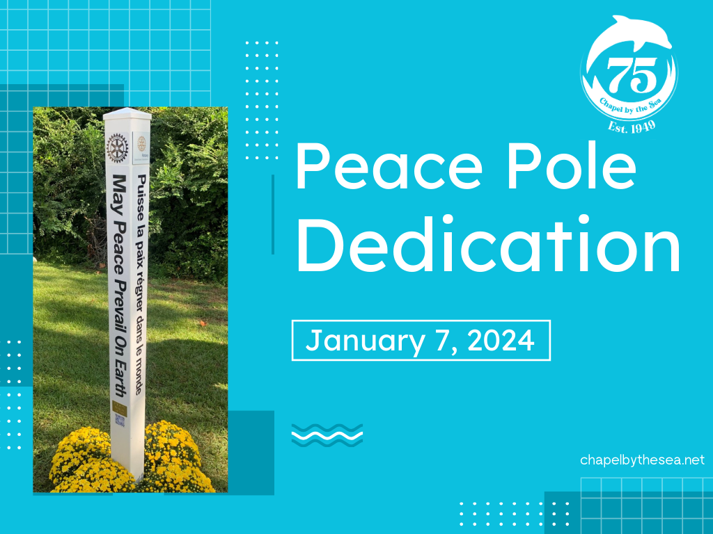Peace Pole Dedication Ceremony on Clearwater Beach, 1/7/24 — Chapel By ...