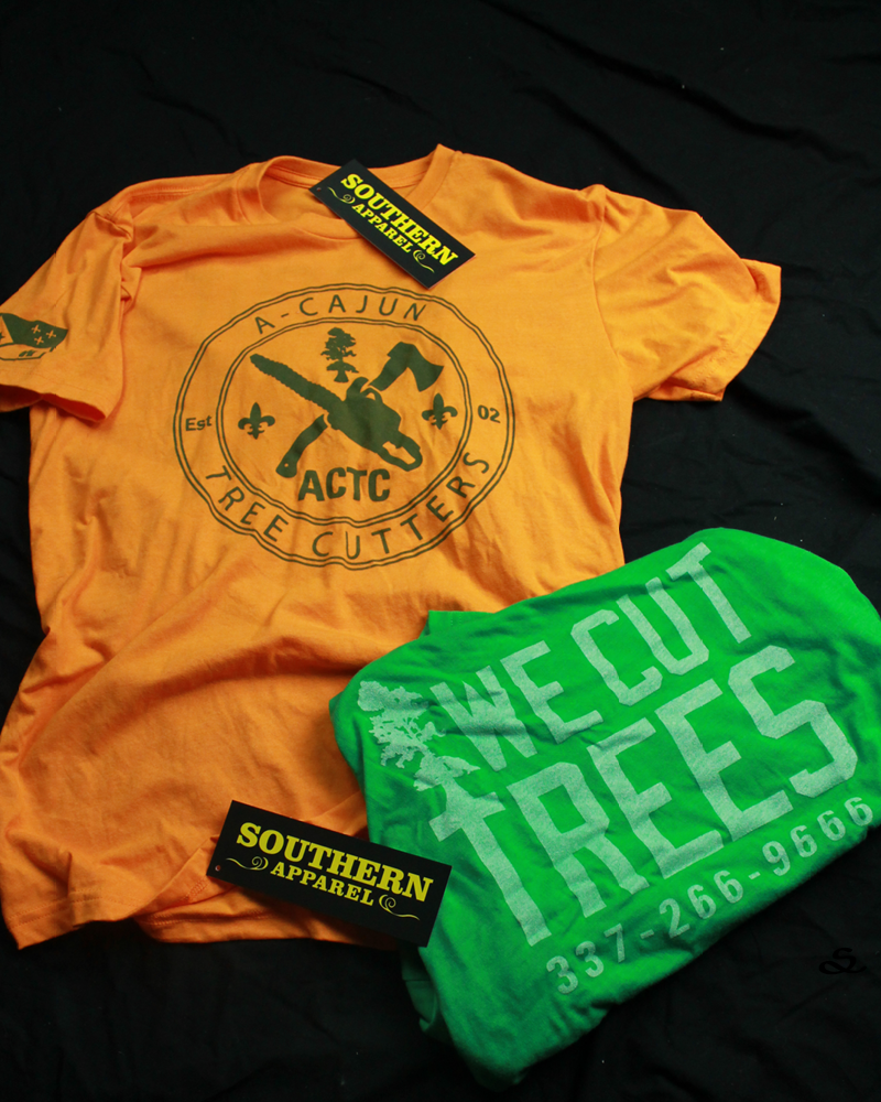 A-Cajun Tree Cutters — Custom T-Shirt & Merch. Screen Printing Portfolio