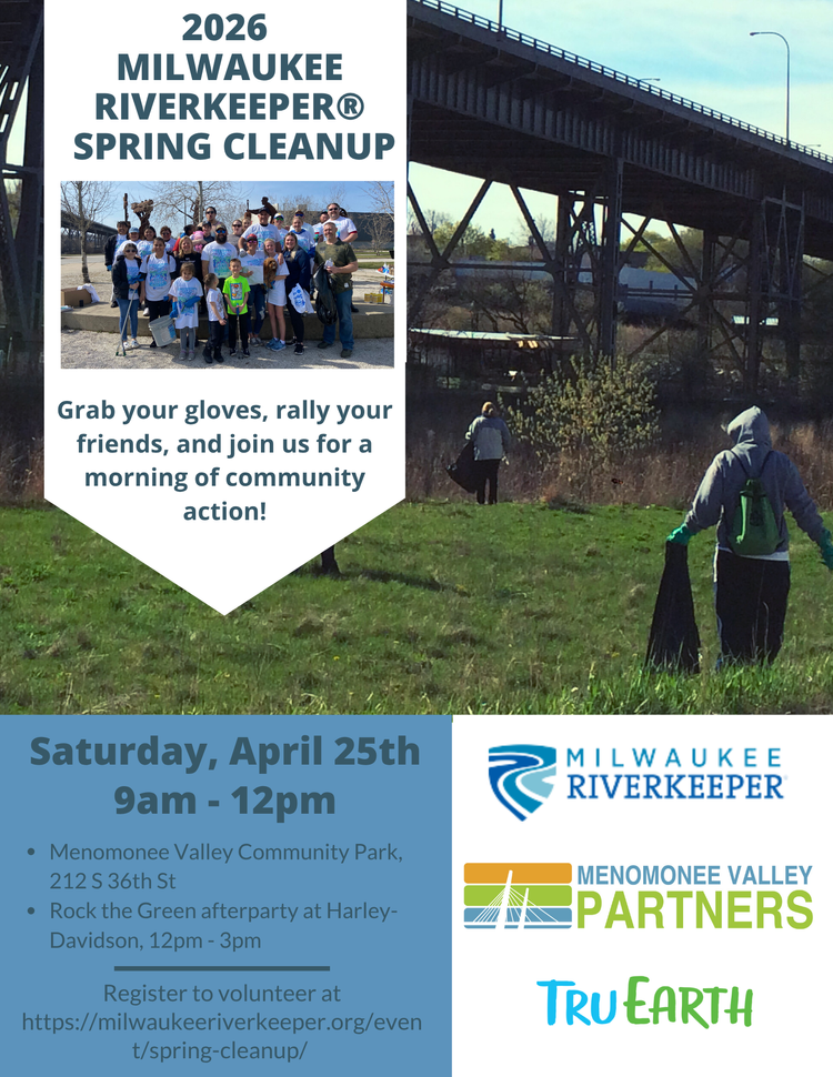 Milwaukee Riverkeeper® Spring Cleanup 2026 — Menomonee River Valley
