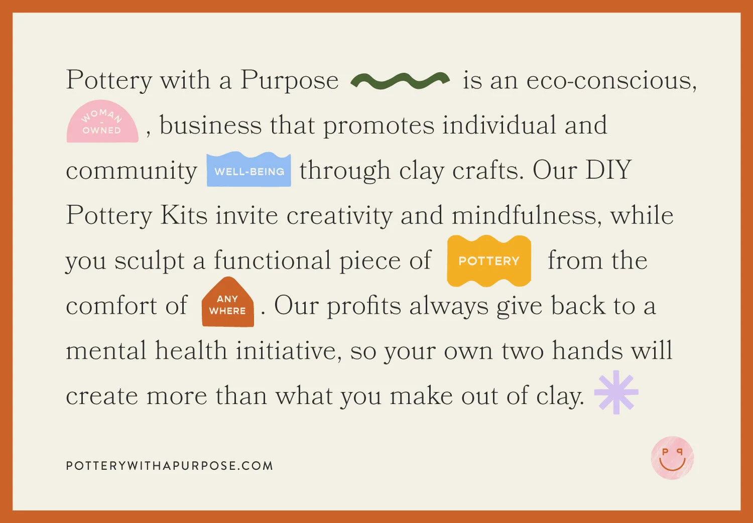 Pottery with a Purpose Branding — Super Creative