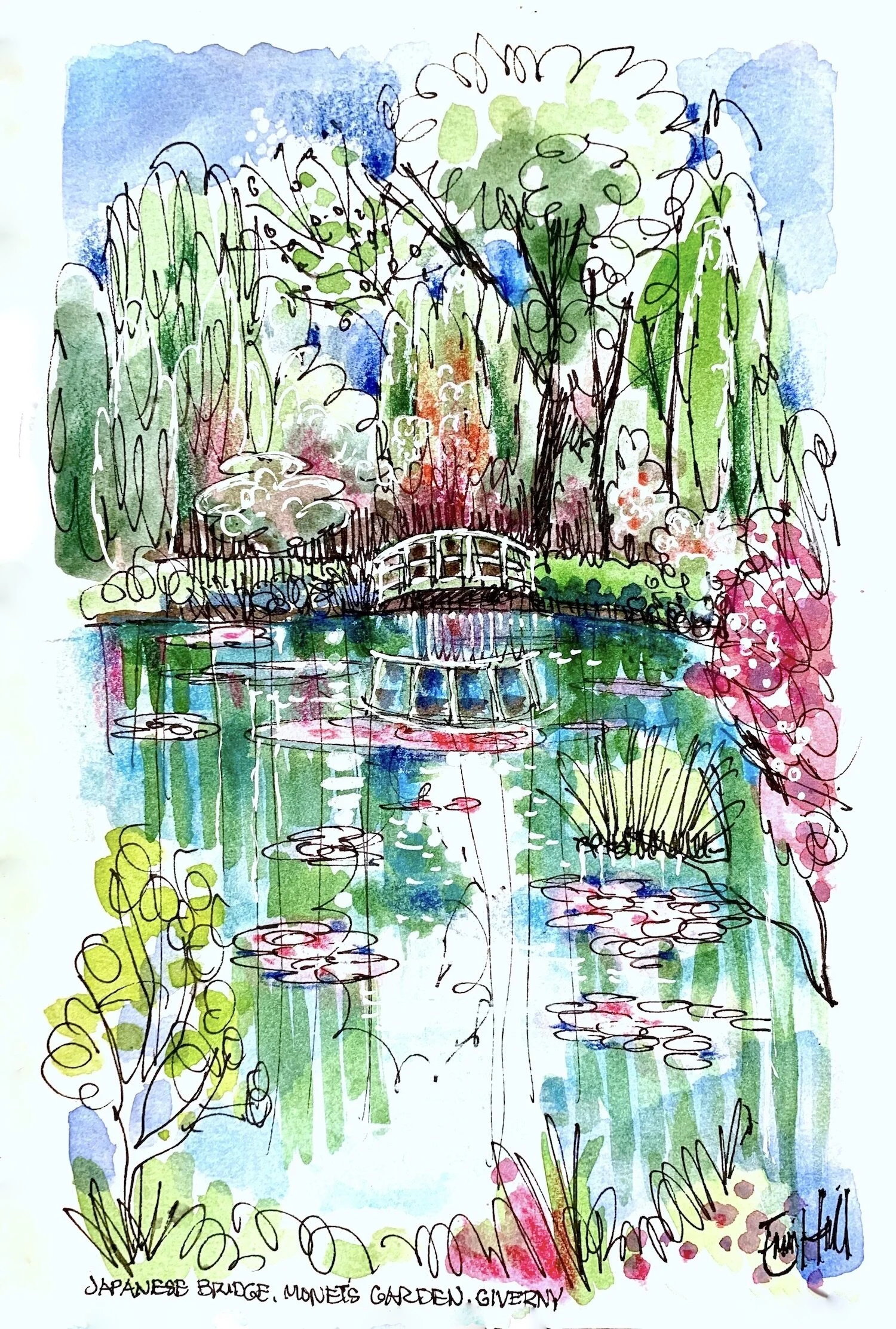 Sketch Tour to Monet's Garden Giverny — Erin Hill Sketching