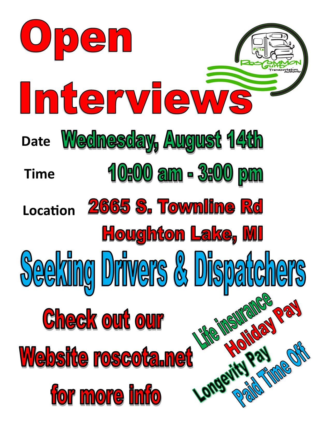 News — Roscommon County Transportation Authority