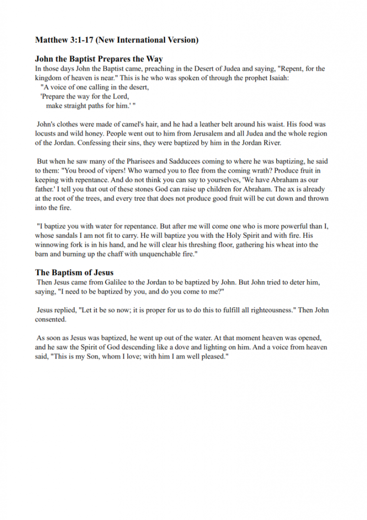 Lesson 9: John the Baptist — Children's Ministry