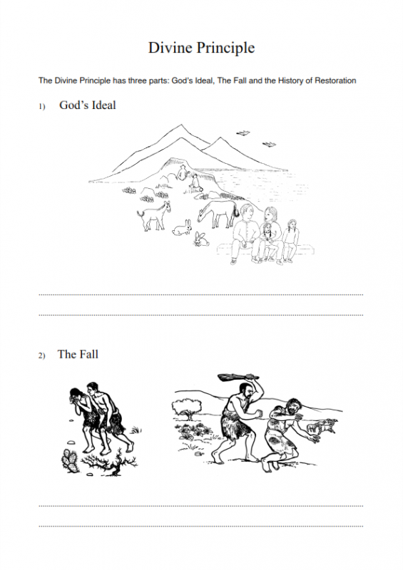 Lesson 5: Intro to the Divine Principle — Children's Ministry