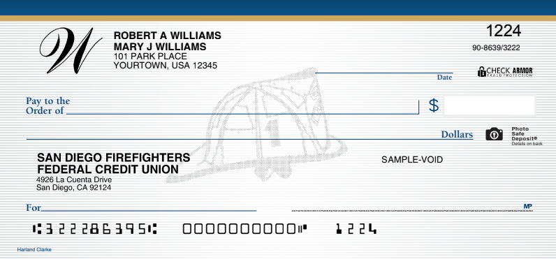 Order Checks — San Diego Firefighters FCU