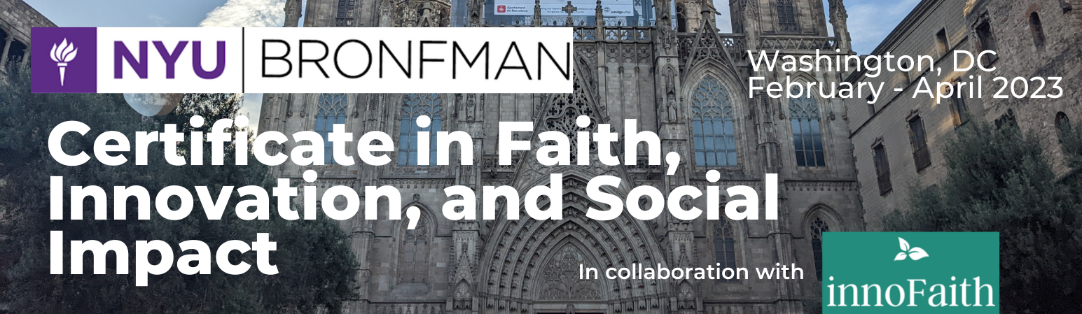 NYU Certificate in Faith, Innovation, and Social Impact — innoFaith