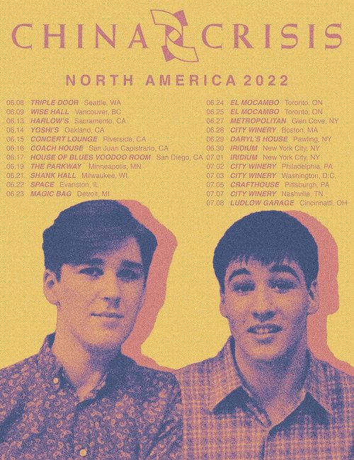 China Crisis 40th Anniversary Tour with special guest, DJ Jake Rudh