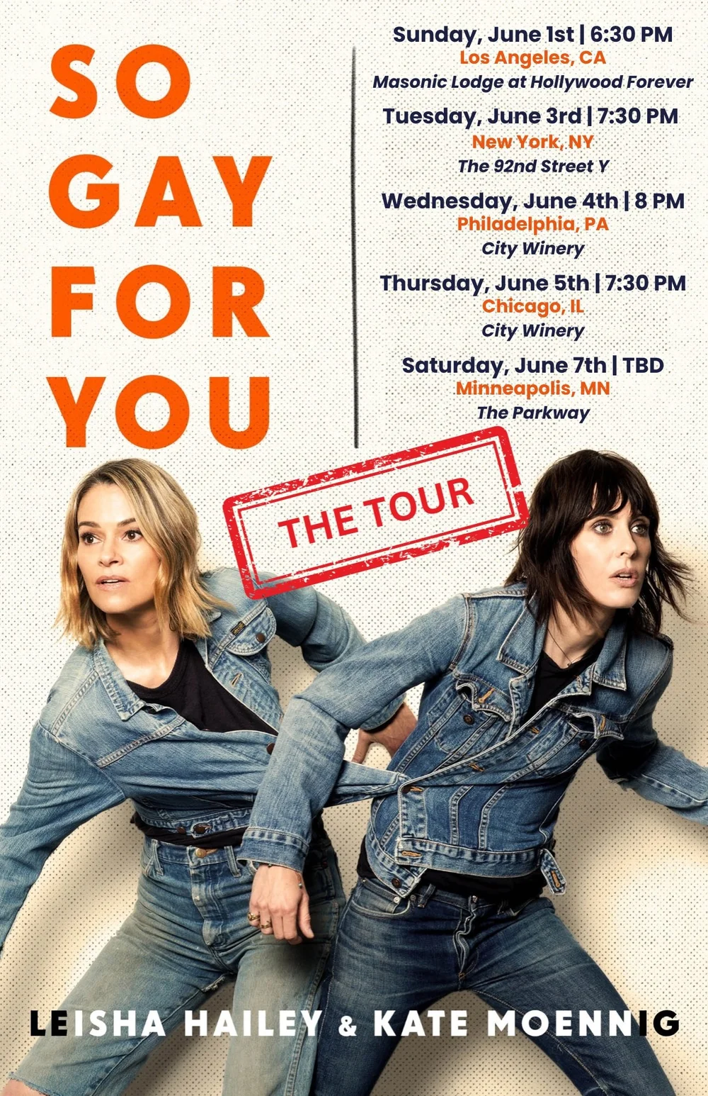 SOLD OUT: So Gay For You Book Tour with Kate Moennig and Leisha Hail