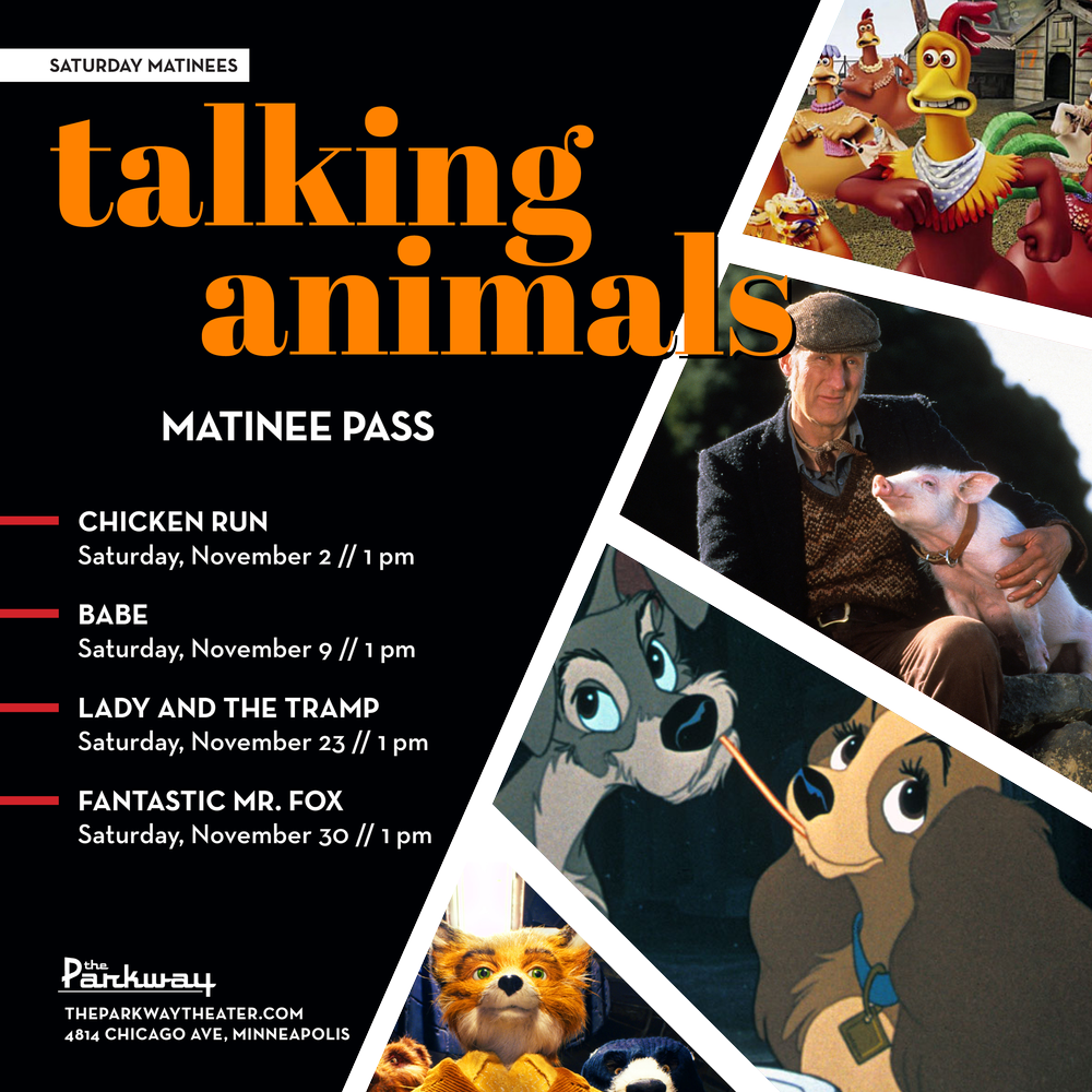 Talking Animals Month at The Parkway // All-Movie Pass