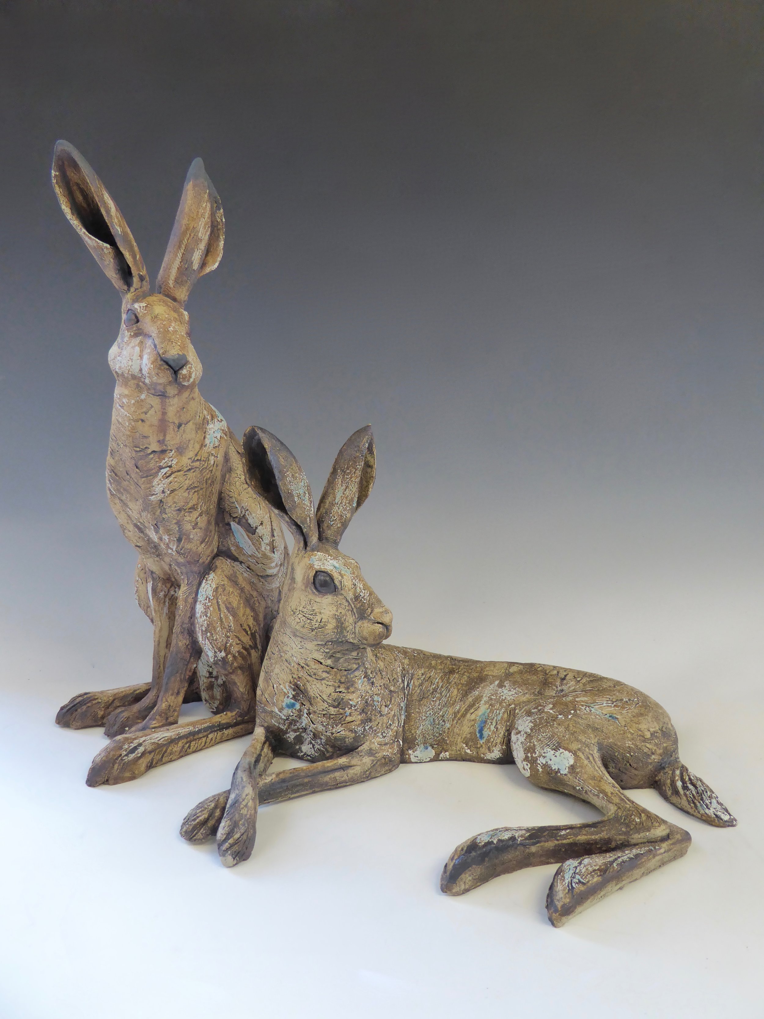 CELIA ALLEN - CERAMIC ANIMAL SCULPTURES