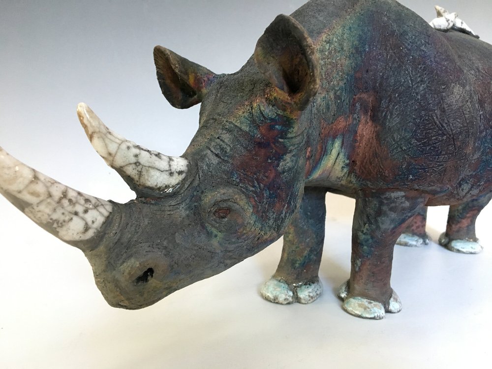 CELIA ALLEN - CERAMIC ANIMAL SCULPTURES