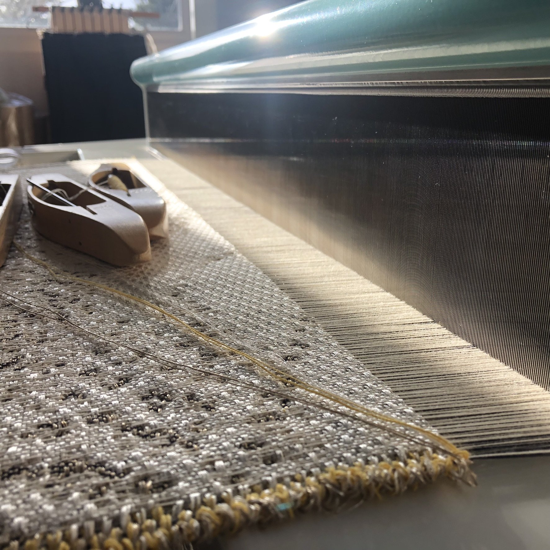 Handwoven digital tapestry by Fiona J Sperryn