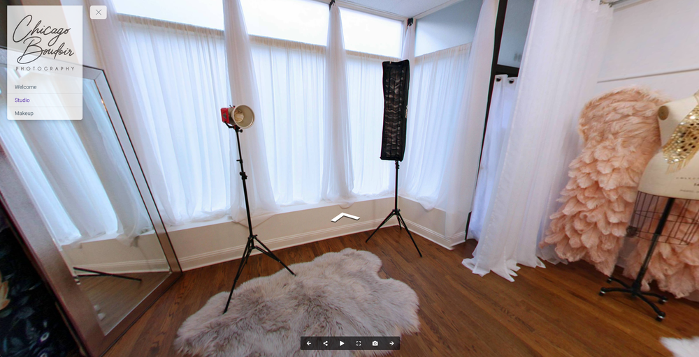 Take a peek inside the Chicago Boudoir Photography studio! Virtual Tour ...