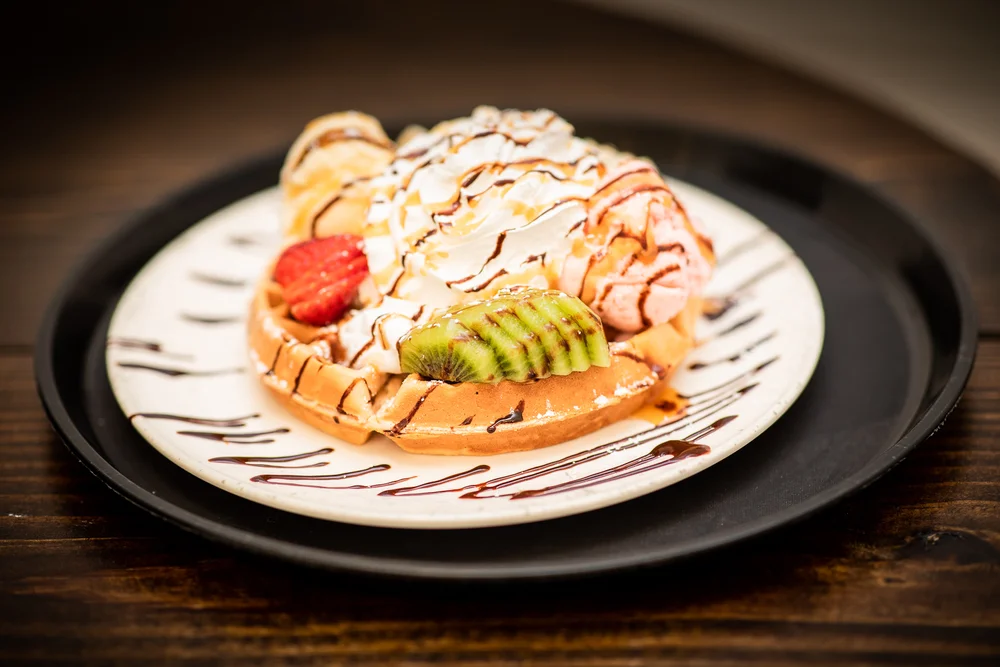 Coffee and Waffles at Arte 3 Cafe in Suwanee, GA — Atlanta Coffee Shops