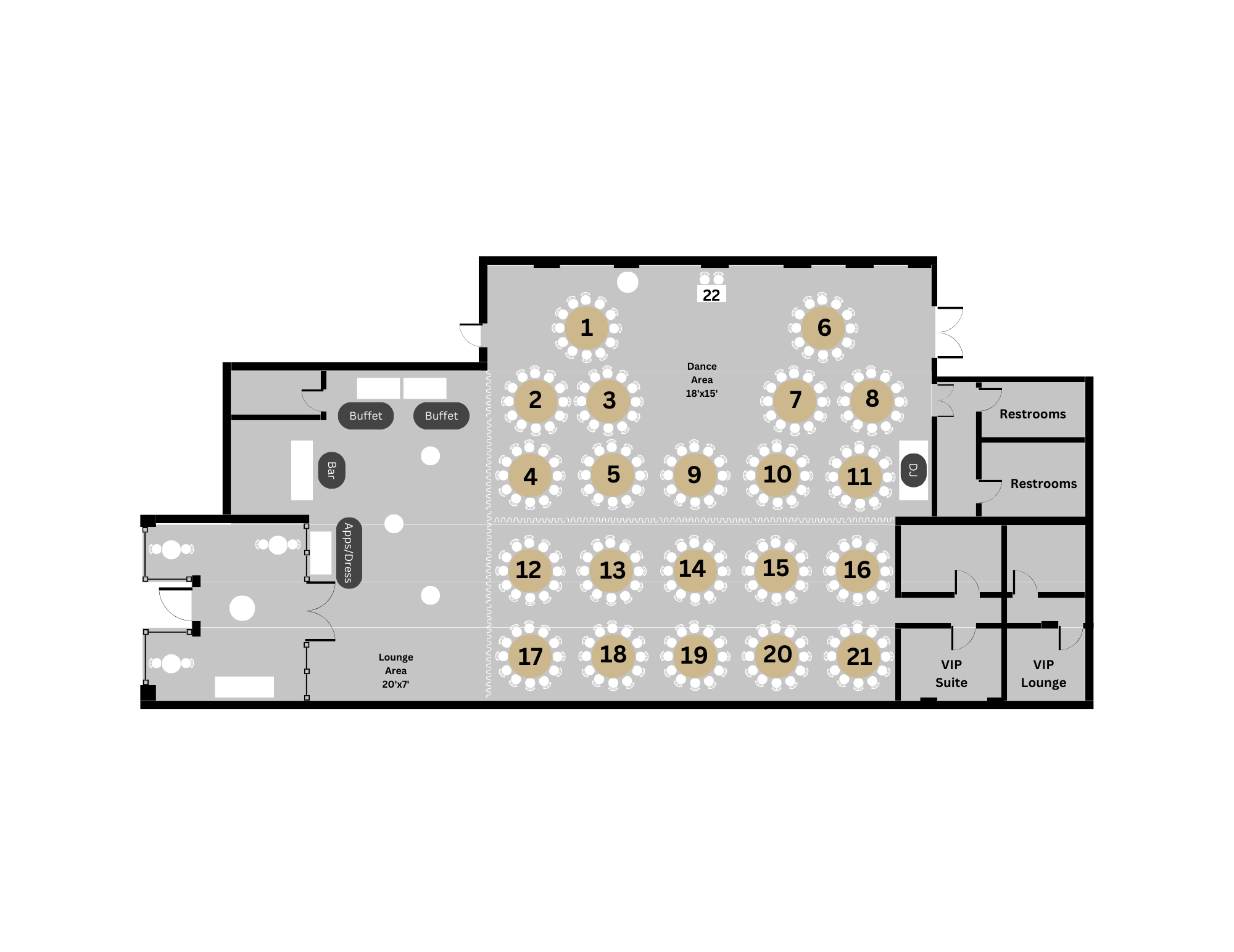 18th Century Ballroom Floor Plan