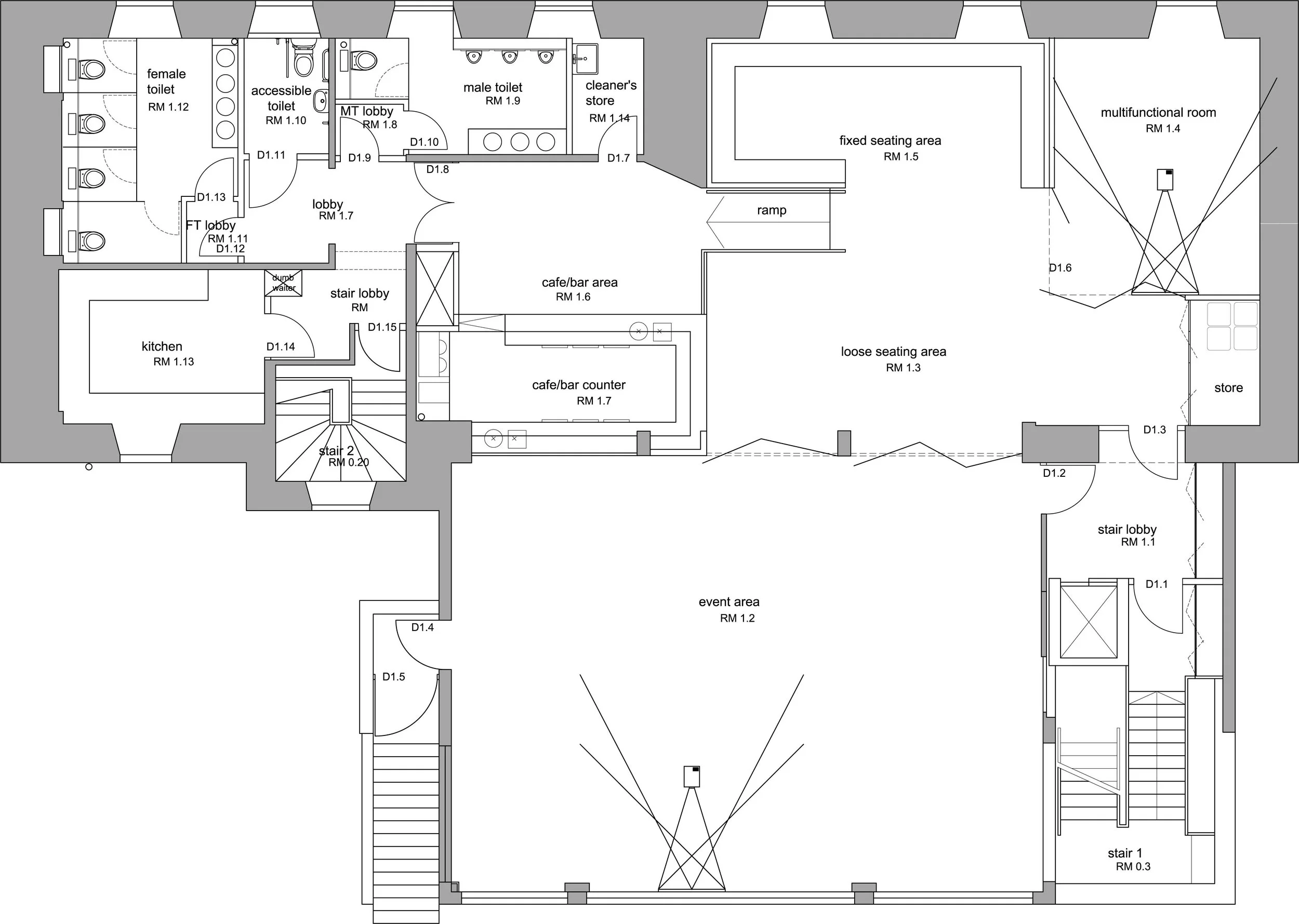 the speakers refurbishment — studio 42 design ltd