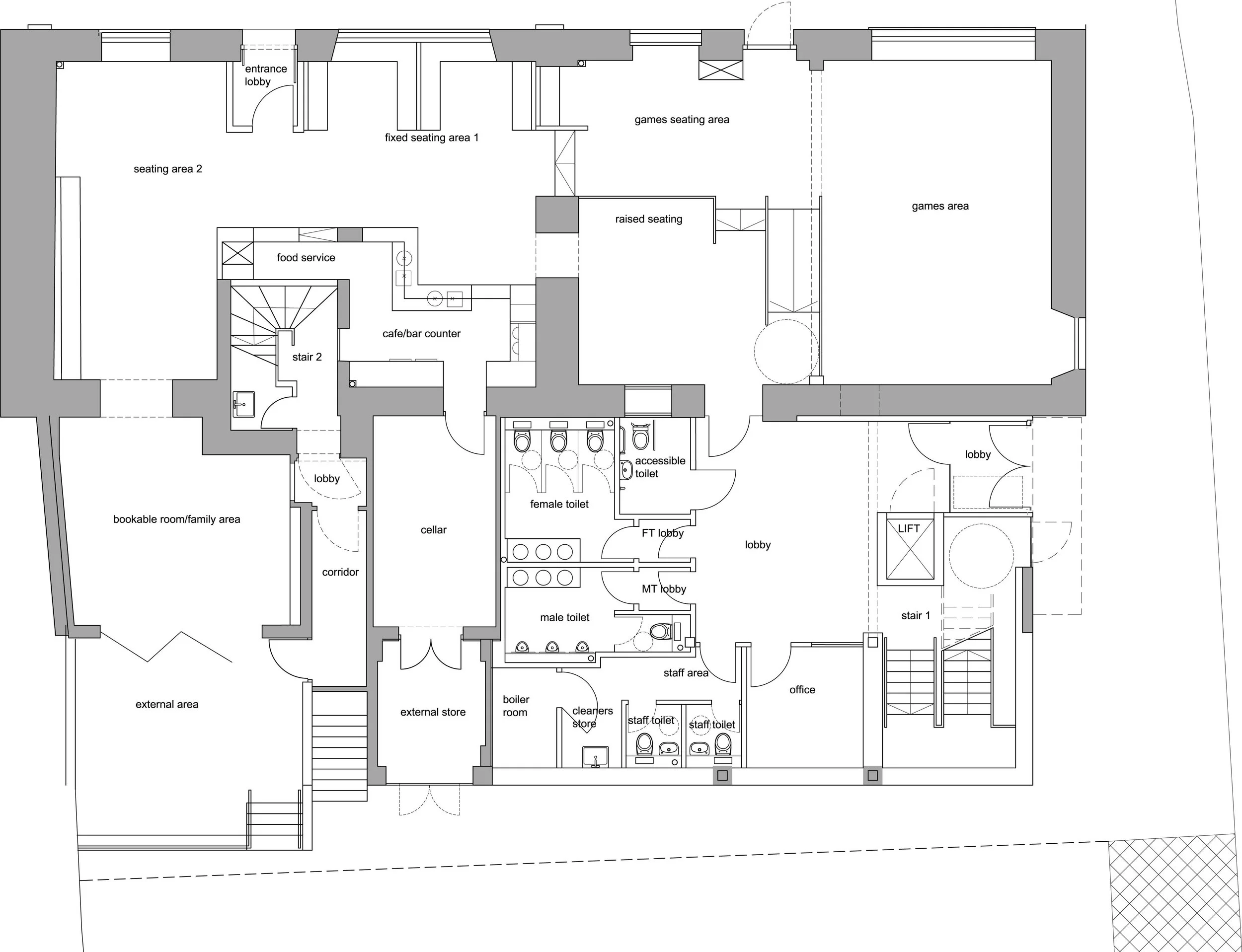 the speakers refurbishment — studio 42 design ltd