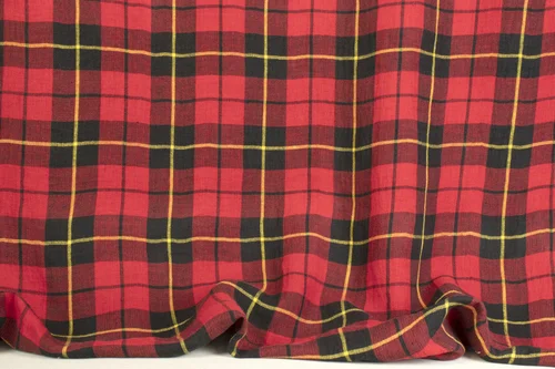 Red Tartan Plaid Fabric