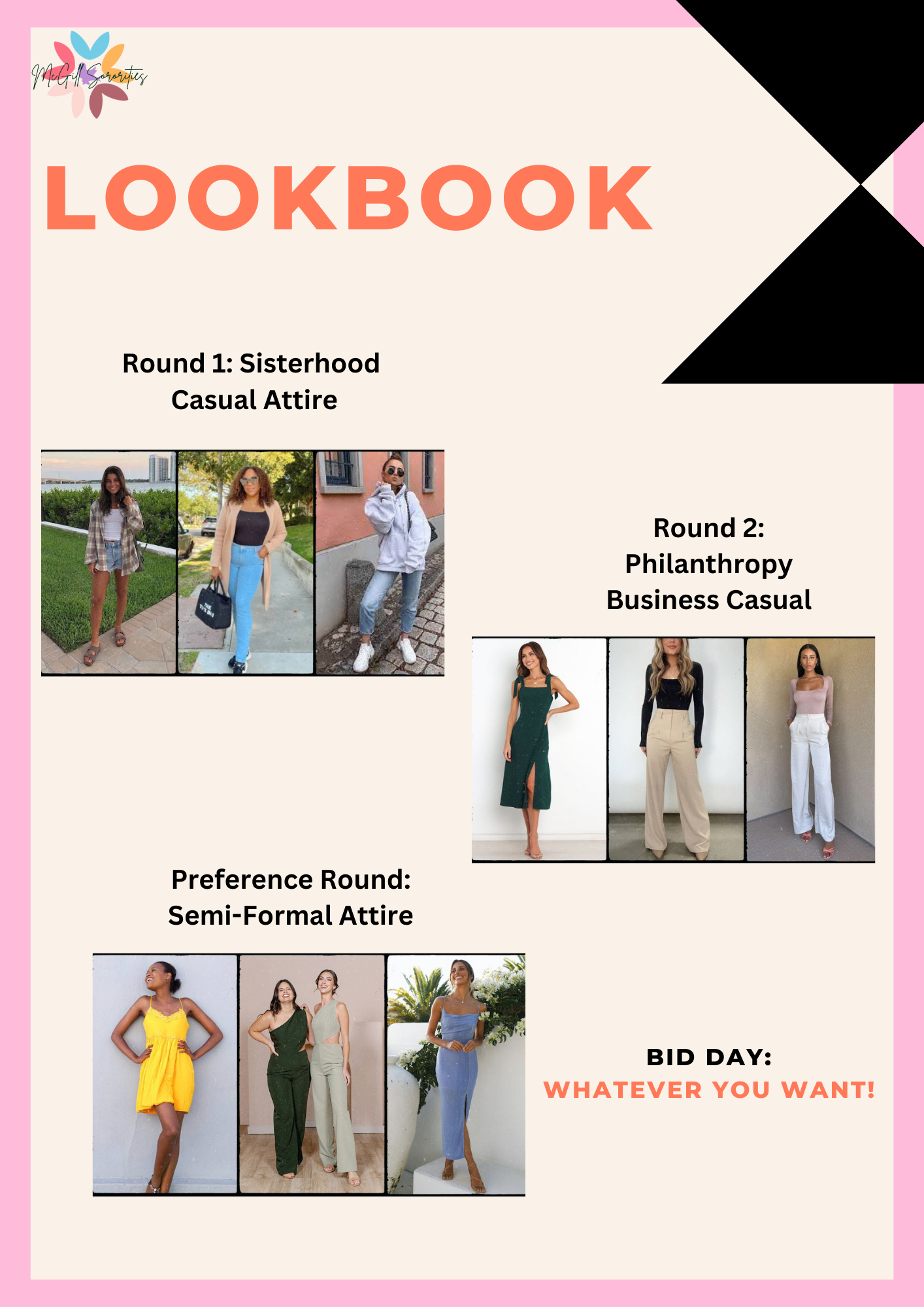 Fall Recruitment Process — McGill Sororities