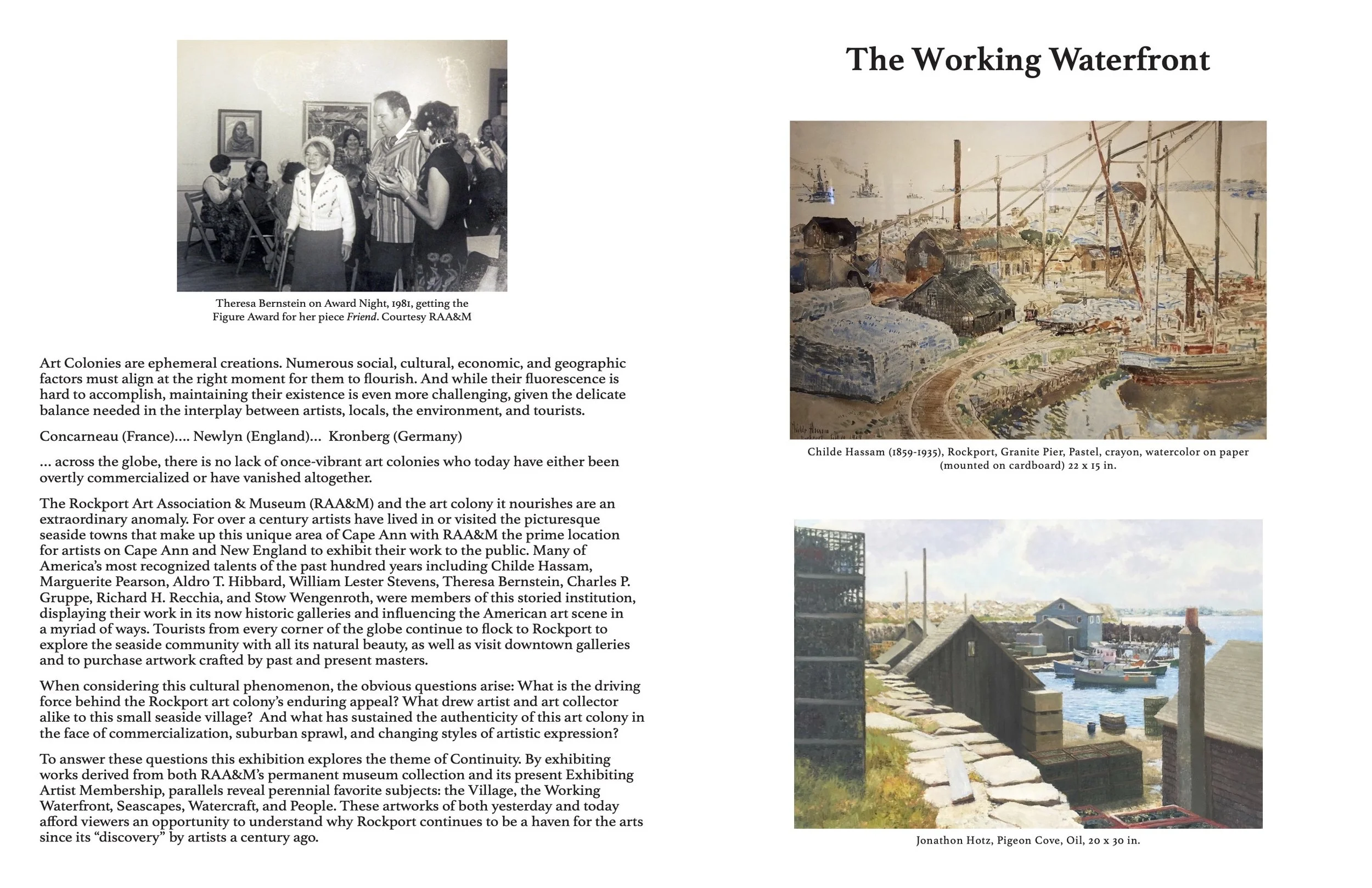 St. Botolph Club Exhibit — RAA&M
