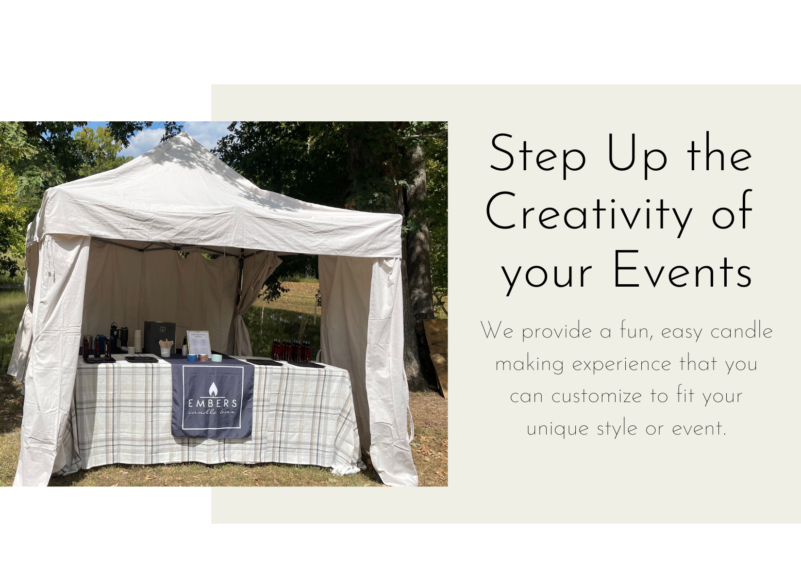 Mobile Events — Embers Candle Bar