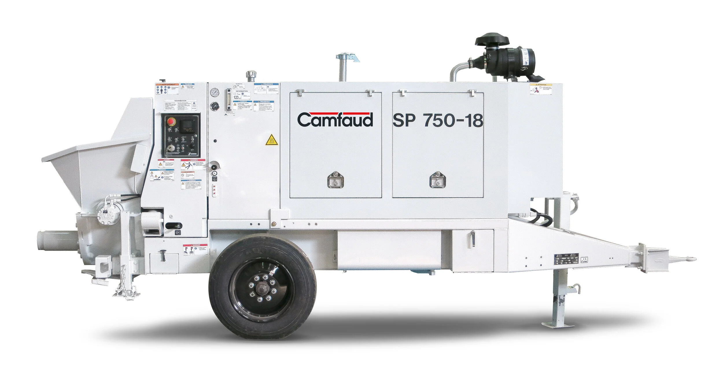 Schwing SP 750 D Concrete Pump: Stationary Concrete Pump