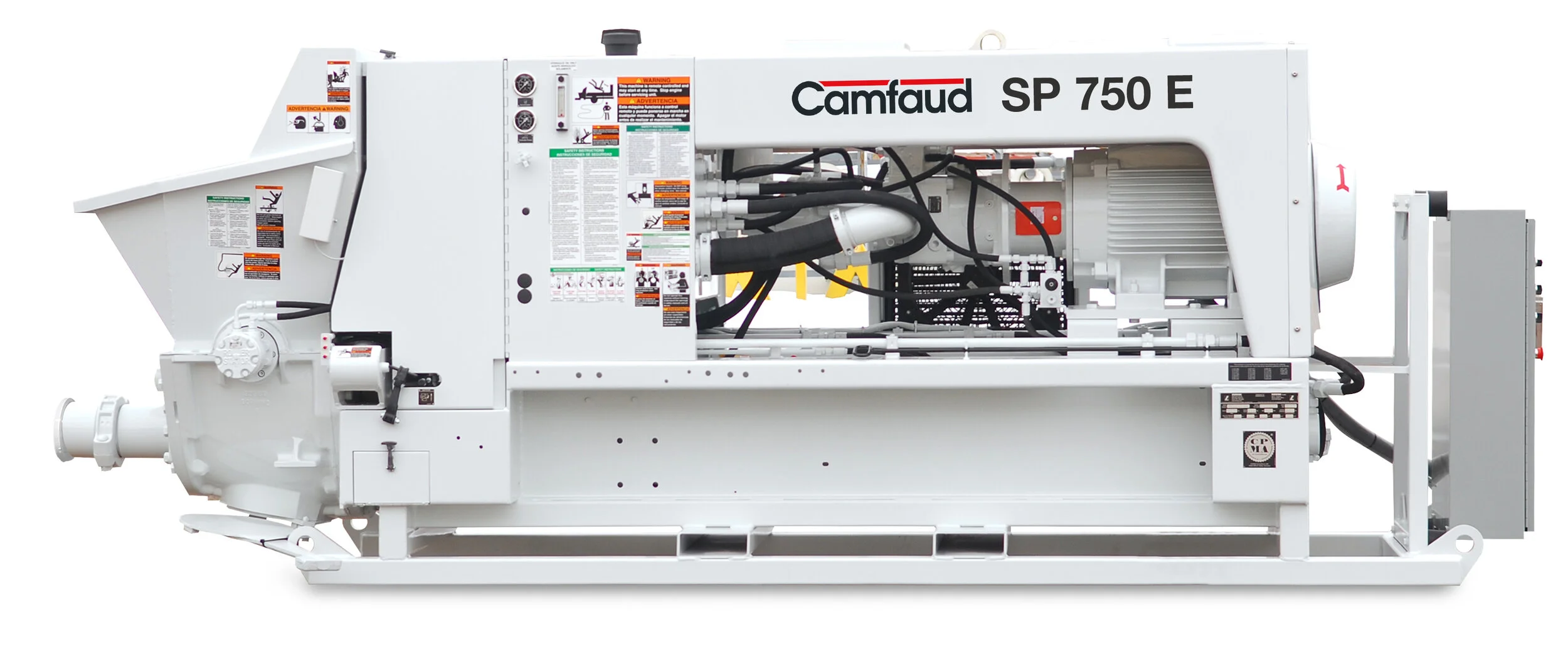 Schwing SP 750 E Concrete Pump: Stationary Concrete Pump
