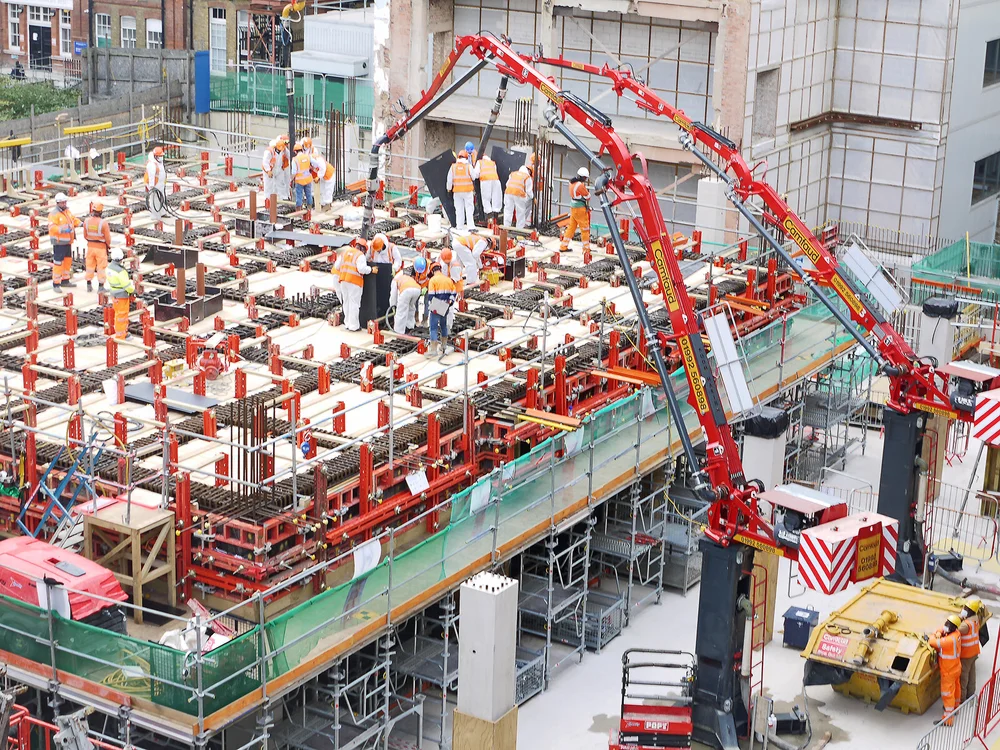 Stationary Placing Boom - Camfaud Concrete Pumps Ltd