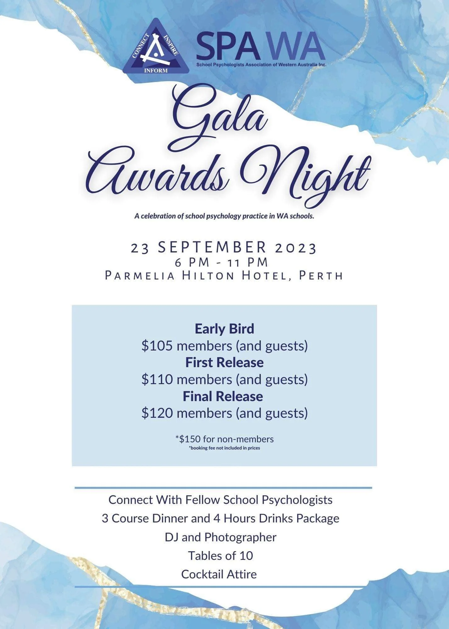 Awards Night — School Psychologists Association of Western Australia