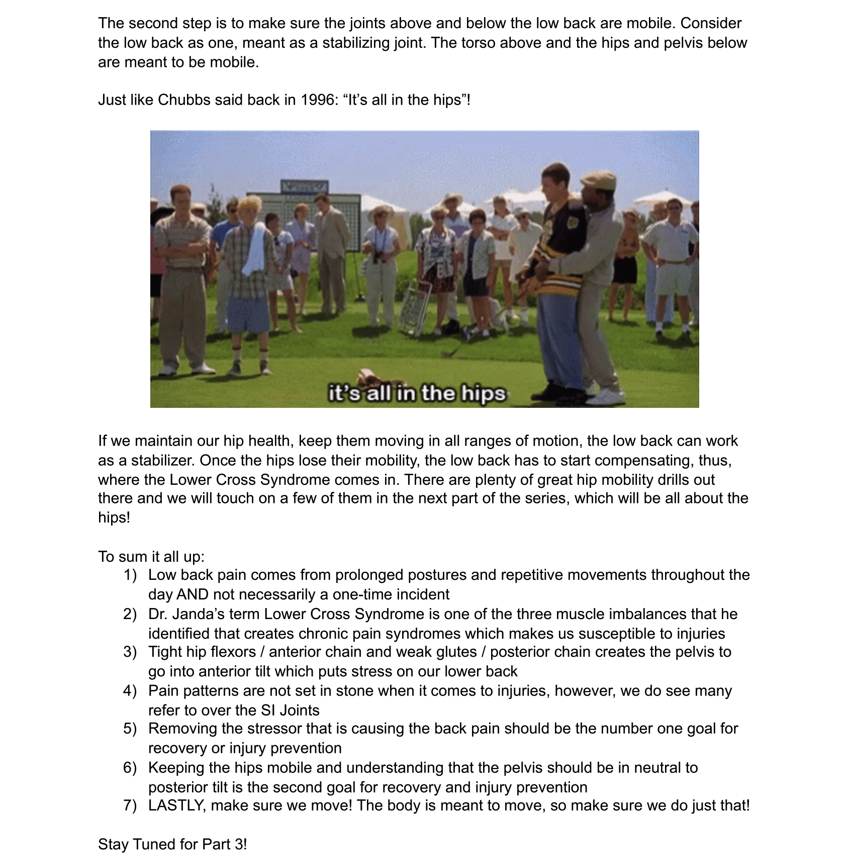 Overuse Injuries - Low Back — Blended Athletics