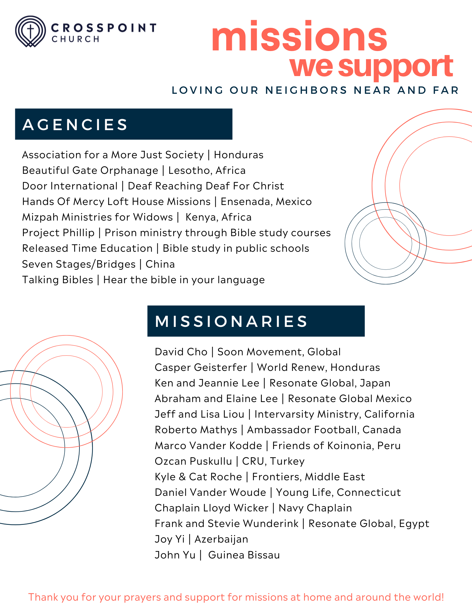 Missions — CrossPoint Chino