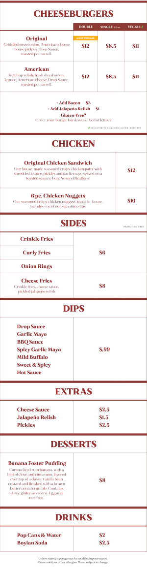 Burger Drops - Toronto, ON